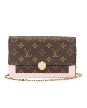FWRD RENEW Louis Vuitton Monogram Flore Wallet On Chain