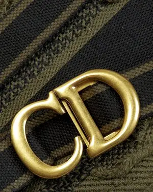 FWRD RENEW Dior Embroidered Camouflage Saddle Belt Bag - Khaki