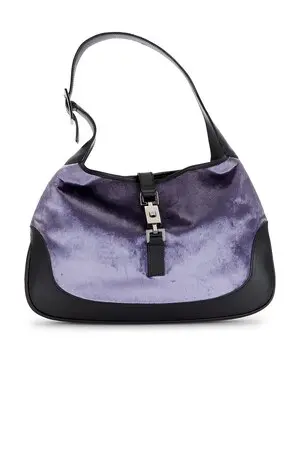 Gucci Velvet Jackie Hobo Bag - Purple