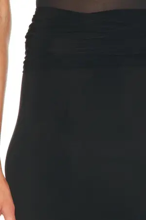 Wardrobe.NYC Translucent Skirt Midi Skirt - Black