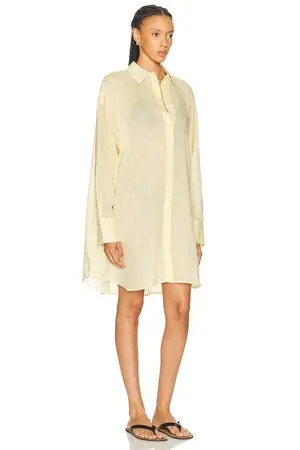 TOTEME Long Sleeve Shirt Dress
