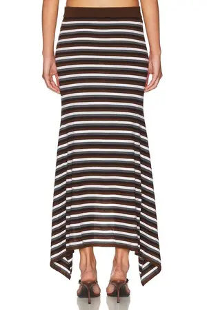 Monse Stripe Cascade Skirt