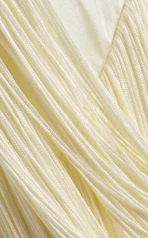 DEME Exclusive Storkie Fringed Silk Midi Top
