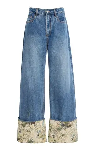 ALEMAIS Marcel Rigid Mid-rise Wide-leg Jeans - Blue