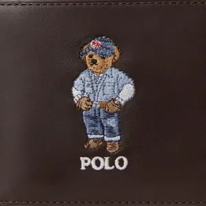 Ralph Lauren Polo Bear Leather Billfold Wallet