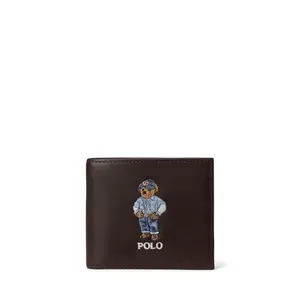 Ralph Lauren Polo Bear Leather Billfold Wallet