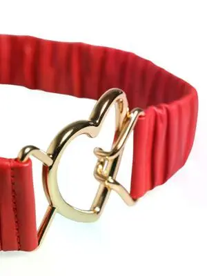 Dolce & Gabbana Heart-buckle Gathered Belt