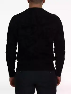Dolce & Gabbana Graffiti-print Wool Crew Neck Sweater