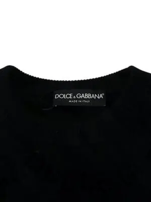 Dolce & Gabbana Graffiti-print Wool Crew Neck Sweater