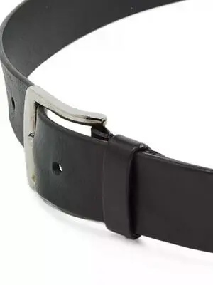 Burberry Rectangular Buckle Leather Belt