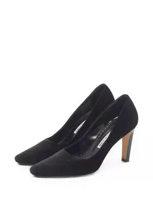 Manolo Blahnik Velvet Heeled Pumps