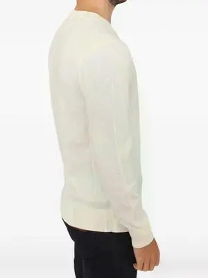 Ermanno Scervino Logo-embroidered V-neck Sweater - Neutrals