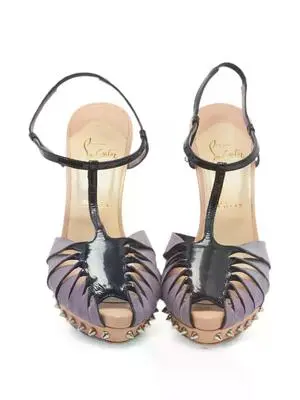 CHRISTIAN LOUBOUTIN Zigounette Leather Heeled Sandals