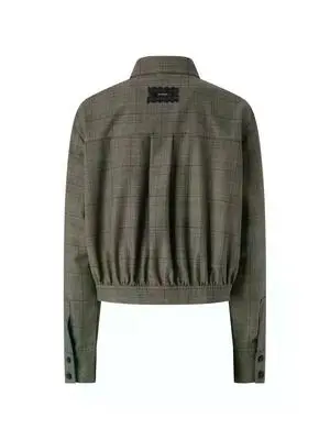 Pinko Cropped Prince Of Wales Check Jacket