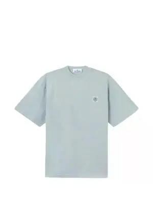 Stone Island Logo-patch T-shirt - Blue