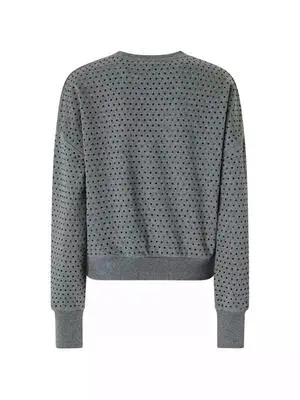 Pinko Crystal-embellished Logo-print Sweater