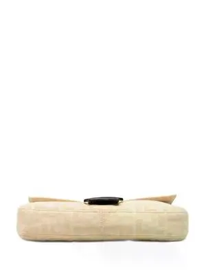 Fendi Zucca Canvas Baguette Shoulder Bag
