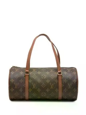 LOUIS VUITTON 1997 Monogram Papillon 30 Handbag - Brown