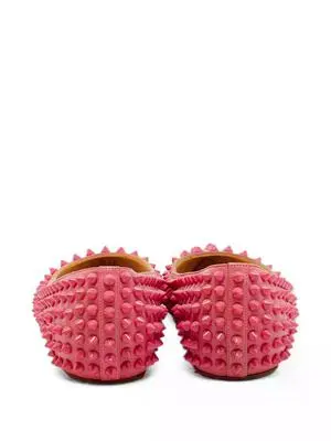 CHRISTIAN LOUBOUTIN Pigalle Spikes Ballet Flats - Pink