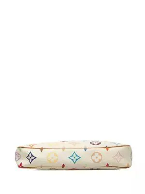 LOUIS VUITTON Monogram Multicolore Pochette Pochette Accessories Shoulder Bag - White