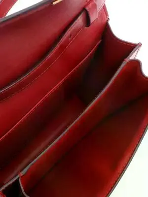 Celine Calfskin Classic Box Crossbody Bag - Red