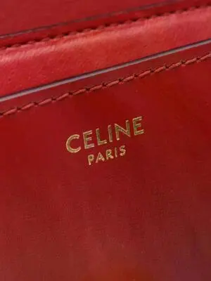 Celine Calfskin Classic Box Crossbody Bag - Red
