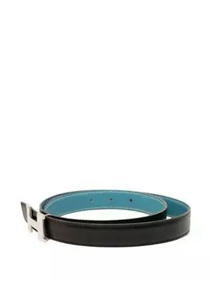 Hermès Constance H Reversible Belt - Blue