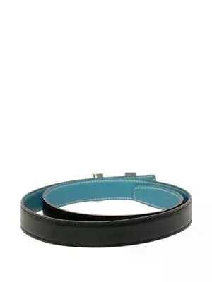 Hermès Constance H Reversible Belt - Blue