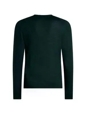 Etro Wool And Silk Sweater With Pegaso Embroidery