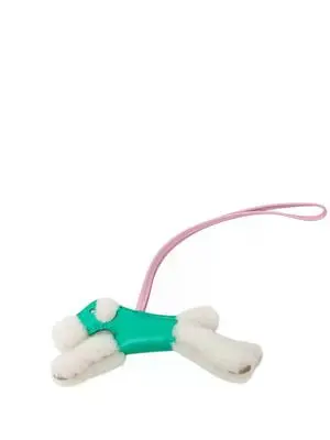 Hermès 2022 Milo Lambskin And Wool Budy Bag Charm - Green
