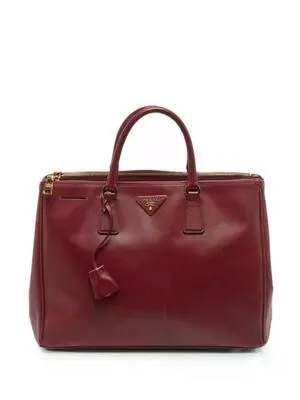 Prada Saffiano Lux Double Zip Tote Bag