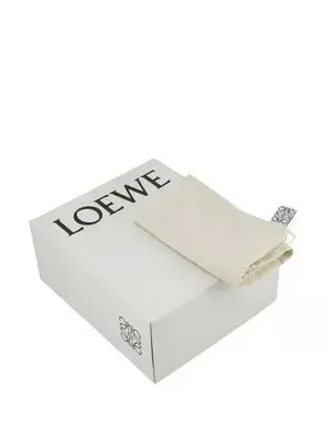 Loewe Anagram Jacquard And Calfskin Square Tote Bag - Green