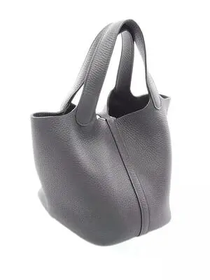 Hermès Taurillon Clemence Picotin Lock 18 Handbag - Grey