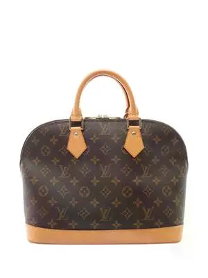 LOUIS VUITTON Monogram Alma Pm Handbag - Brown