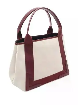 Balenciaga Canvas Navy Cabas S Tote Bag - Neutrals