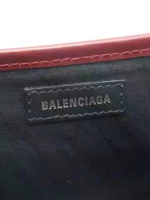 Balenciaga Canvas Navy Cabas S Tote Bag - Neutrals