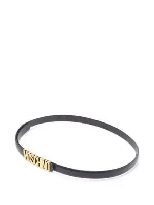 Moschino Classic Logo Leather Belt