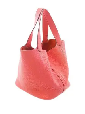 Hermès Clemence Picotin Lock 22 Handbag - Pink