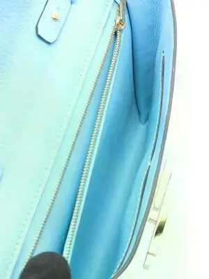 Hermès 2019 Chevre Cinhetic To Go Wallet Crossbody Bag - Blue