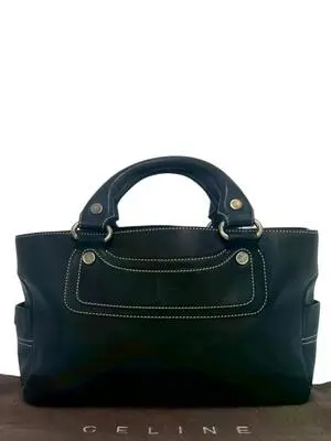 Celine Leather Boogie Handbag - Black