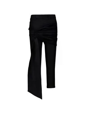 Rabanne Ruched Draped-panel Trousers