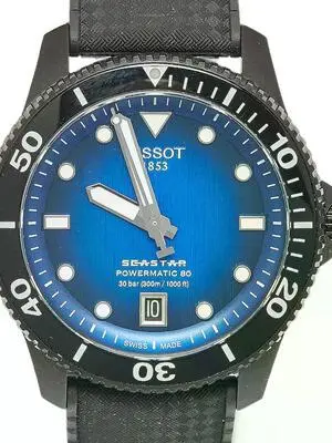 TISSOT Seastar 1000 Pvd-coated Stainless Steel Automatic Watch
