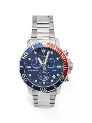 TISSOT Seastar 1000 Chronograph 45.5mm Stainless Steel Watch - Blue