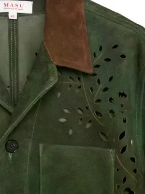 MASU Cut-out Suede Shirt