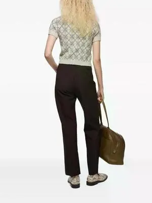 Acne Studios Bouclé Argyle Knit Sweater