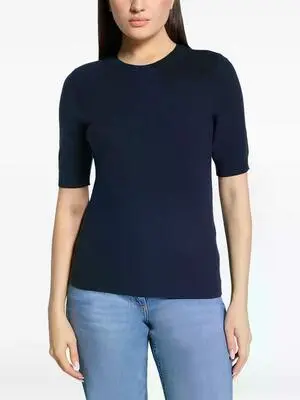 BETTY BARCLAY Fine Knit Short Sleeve Crewneck Sweater