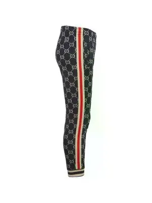 Gucci Monogram-pattern Side-stripe Track Pants