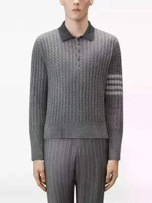 Thom Browne 4-bar Polo Shirt