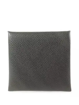 Hermès 2022 Bastia Leather Wallet - Grey