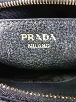 Prada Logo-appliqué Leather Shoulder Bag